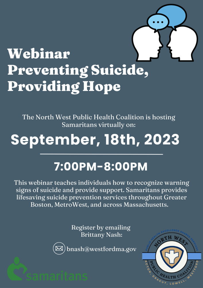 Preventing Suicide, Providing Hope - WestfordCAT