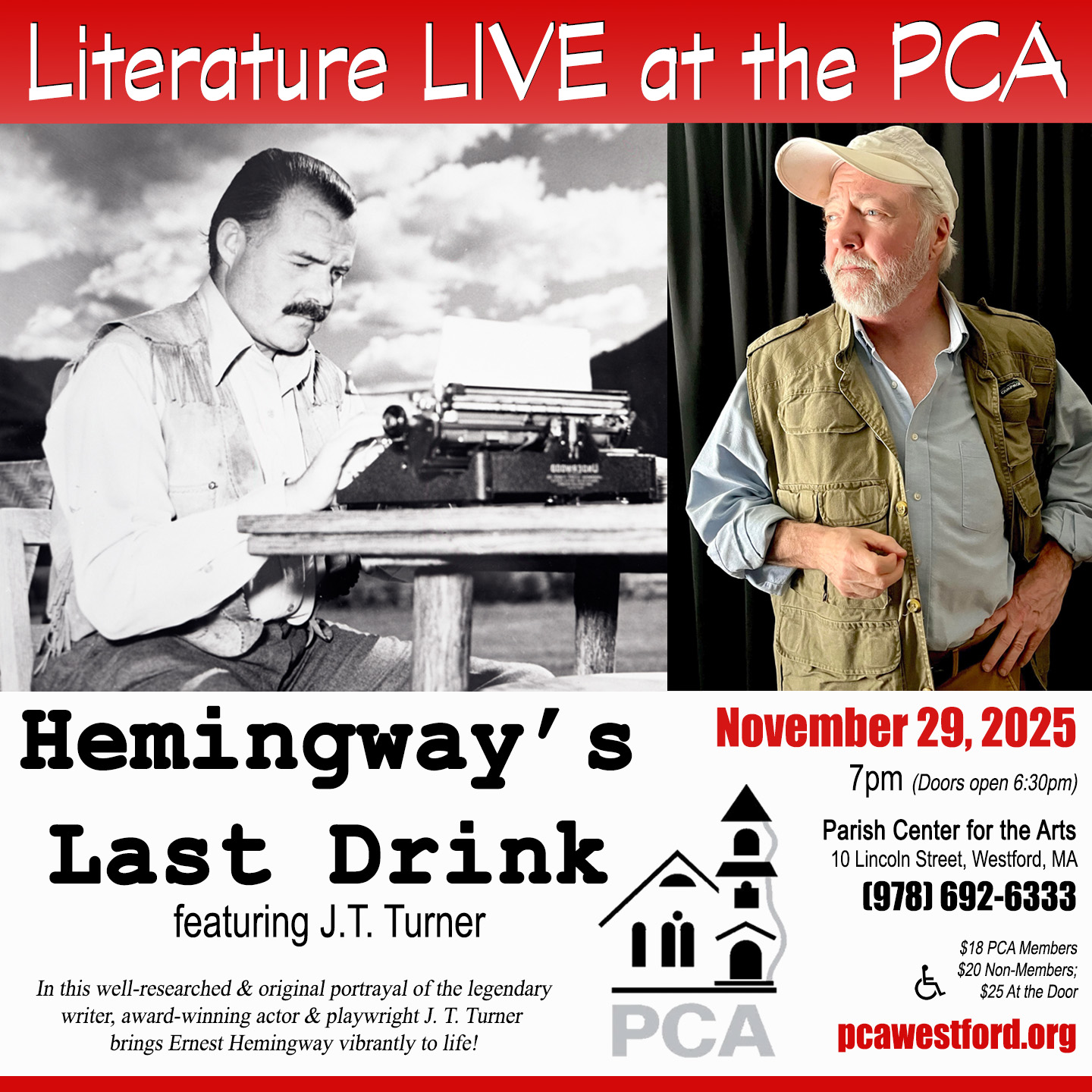 “There is Nothing to Writing” –Actors Company Presents Ernest Hemingway ...